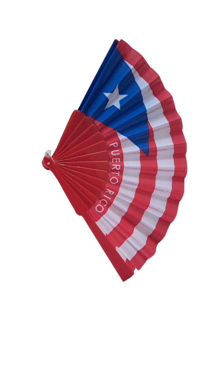 ABANICO CON DISEÑO DE BANDERA DE PR – IB STORE