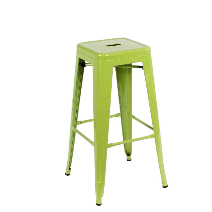 Stool en metal tipo retro color verde – IB STORE